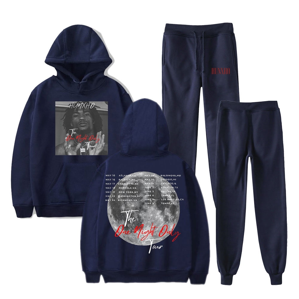 Hunxho The One Night Only 2024 Tour Merch Hoodie Suit HipHop 2 Pieces ...
