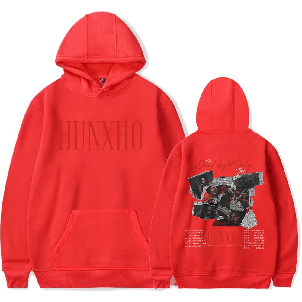 Hunxho The One Night Only Tour 2024 Hoodie Unisex Rapper Fashion Casual ...