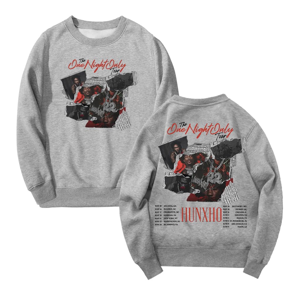 Hunxho The One Night Only Tour 2024 Sweatshirt Fashion Crewneck Women ...