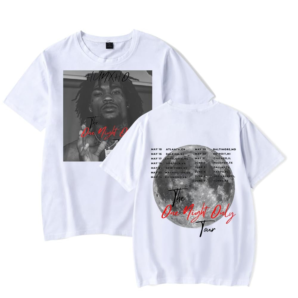 Hunxho The One Night Only Tour T-Shirt Women Men 2024 Rapper Merch ...