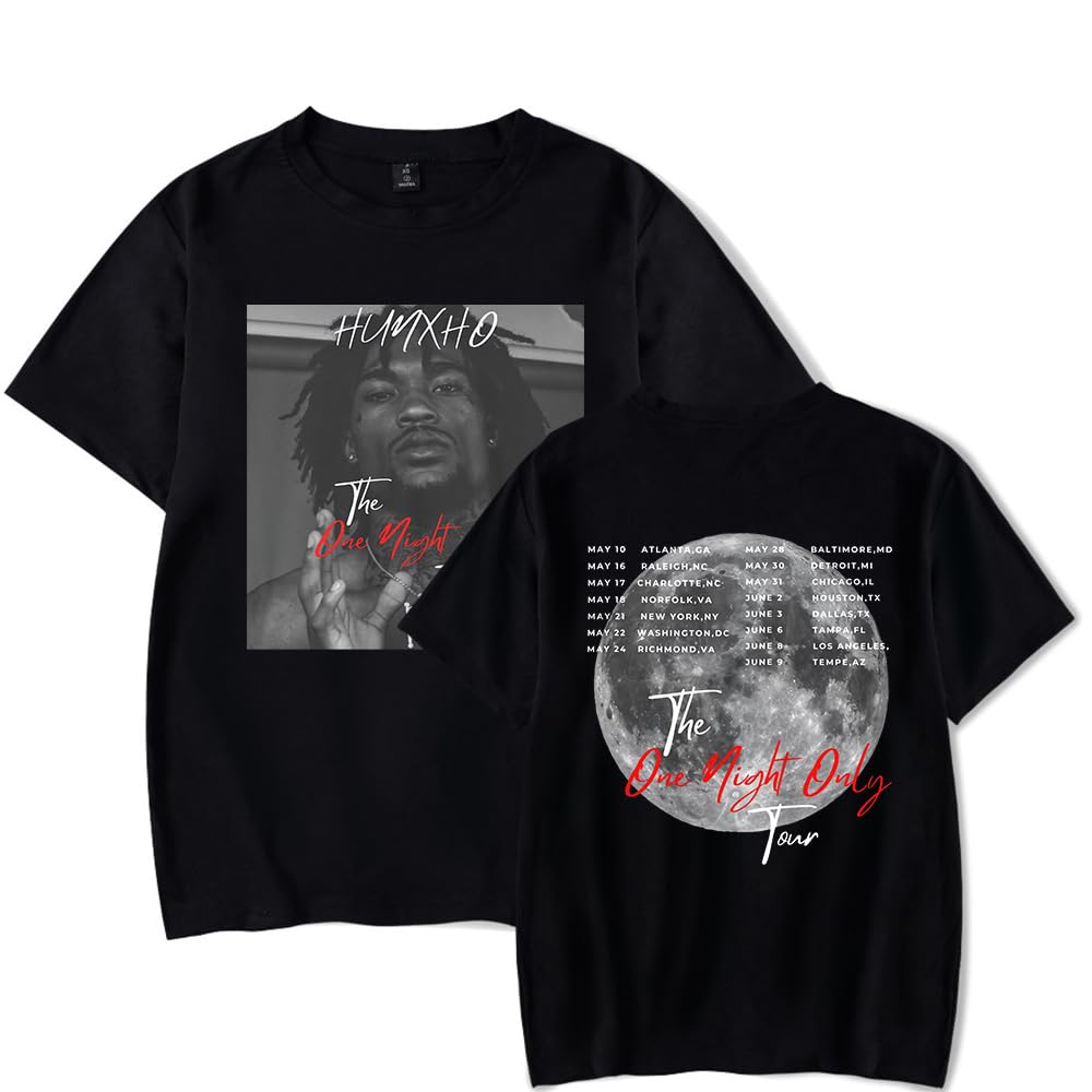 Hunxho The One Night Only Tour T-Shirt Women Men 2024 Rapper Merch ...