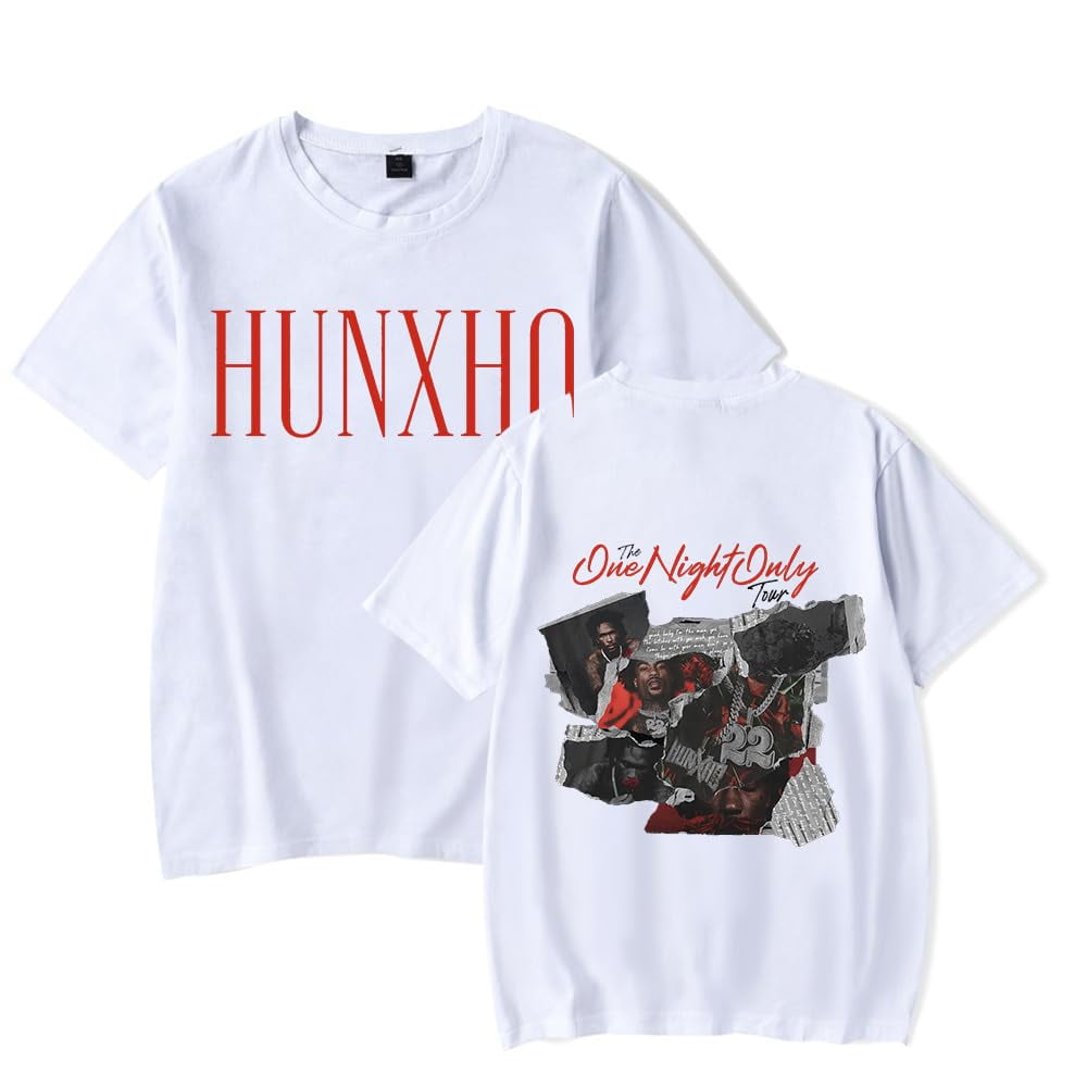 Hunxho The One Night Only Tour T-Shirt Women Men Rapper Vintage Fashion ...