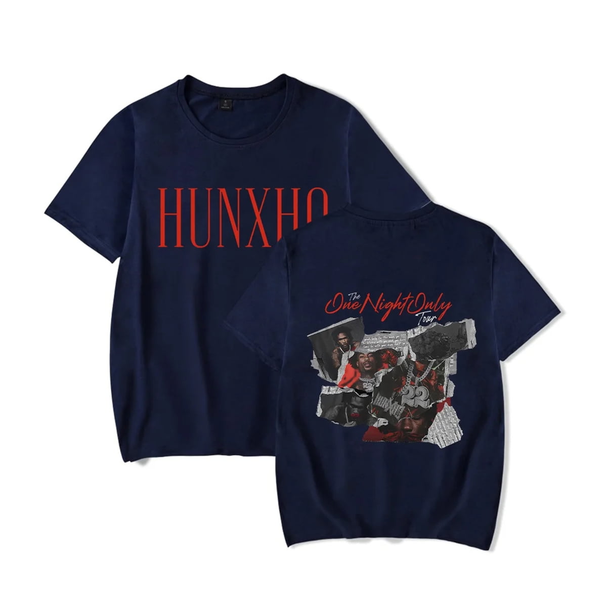 Hunxho The One Night Only Tour T-shirt Unisex Rapper Fashion Casual ...