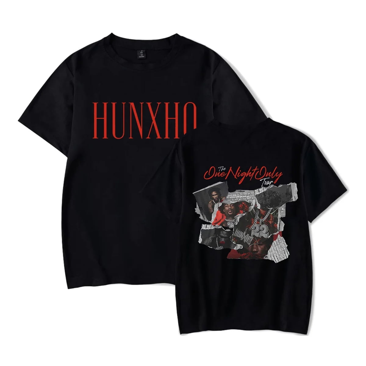 Hunxho The One Night Only Tour T-shirt Unisex Rapper Fashion Casual ...