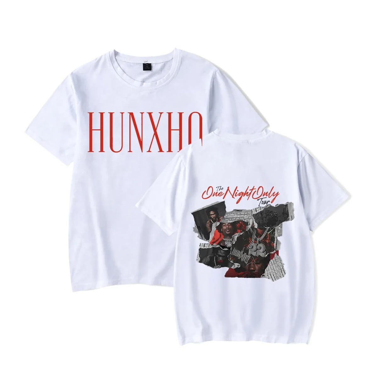 Hunxho The One Night Only Tour T-shirt Unisex Rapper Fashion Casual ...