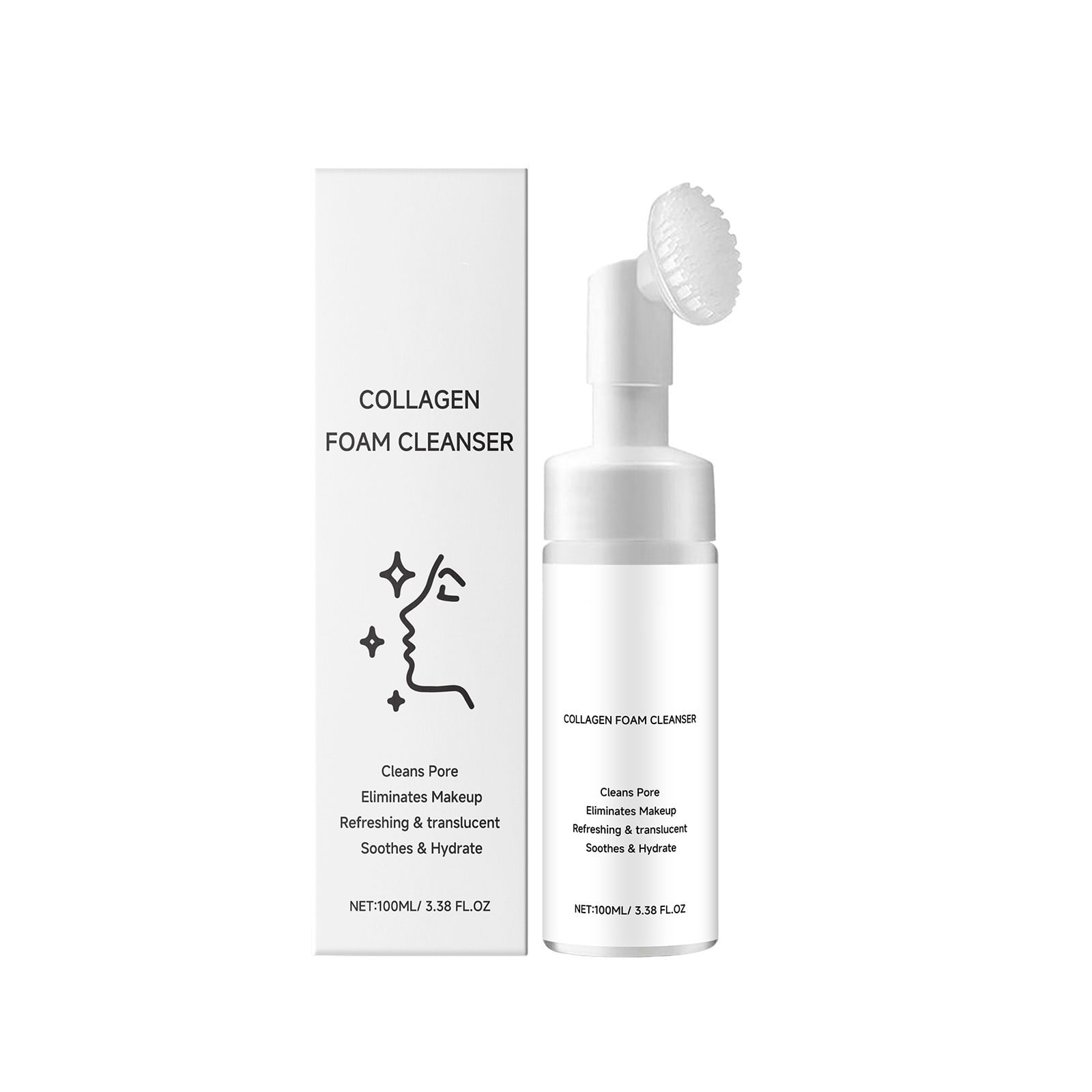 Hunyinhhh Collagen Cleansing Foam 100ML Moisturizing Soothing And ...