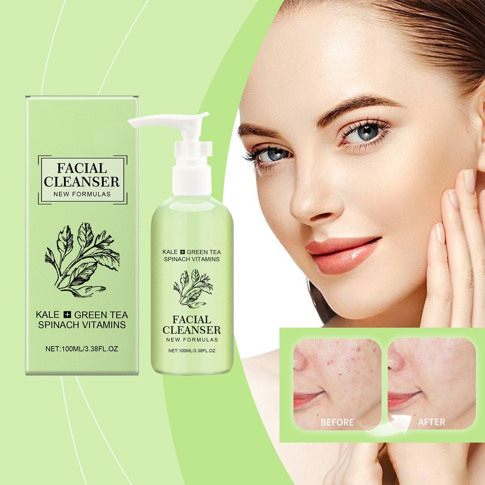 Hunyinhhh Green Tea Cleanser Hydrating Cleanser With A C E And Extract ...