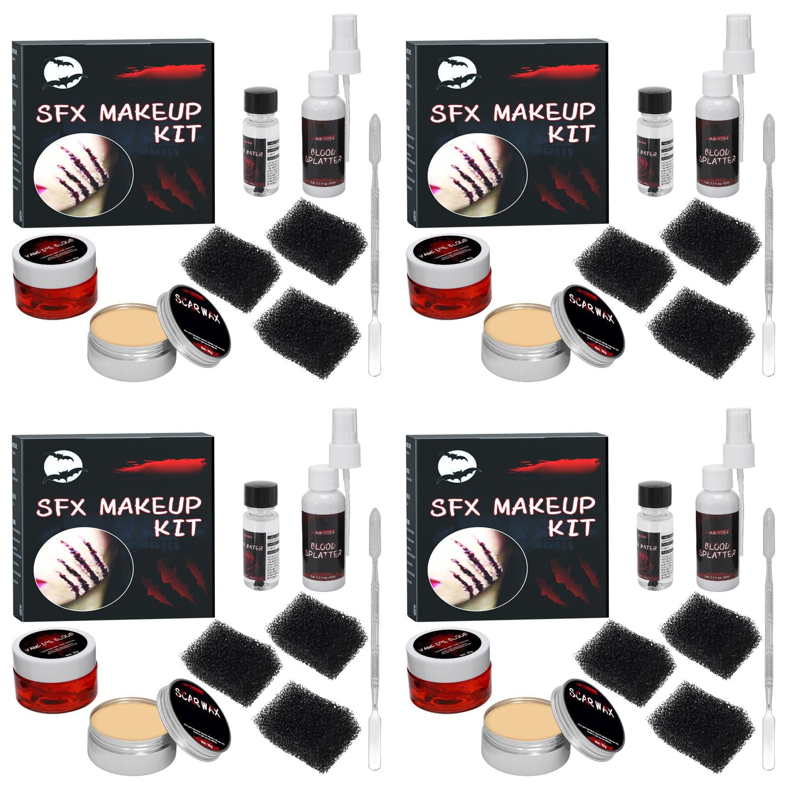 Hunyinhhh Makeup Kit Crusted Coagulated Gel Scary Sculpting Scar Wax ...