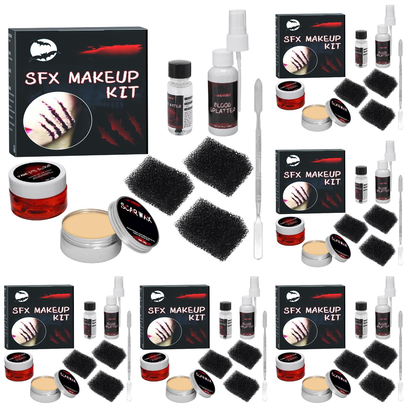 Hunyinhhh Makeup Kit Crusted Coagulated Gel Scary Sculpting Scar Wax ...