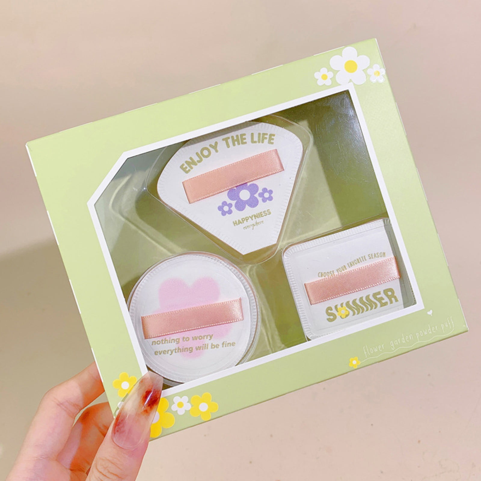 Hunyinhhh Makeup Tools Foundation Makeup Puff Short Velvet Flocking ...