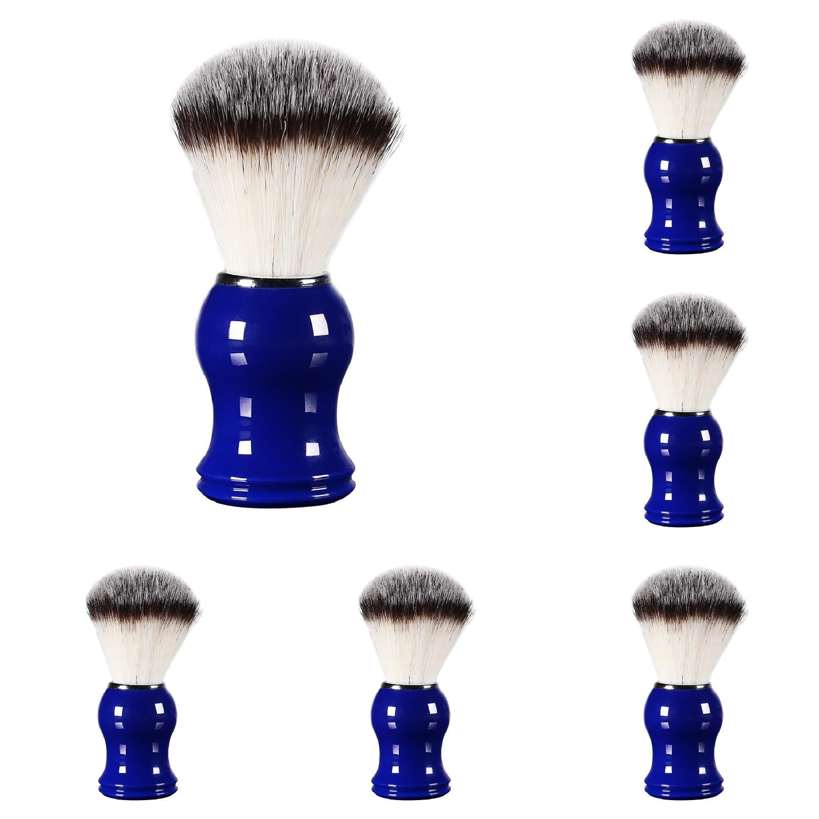 Hunyinhhh Men Shaving Brush Blue Handle Beard Shave Brush Soft Shaving ...