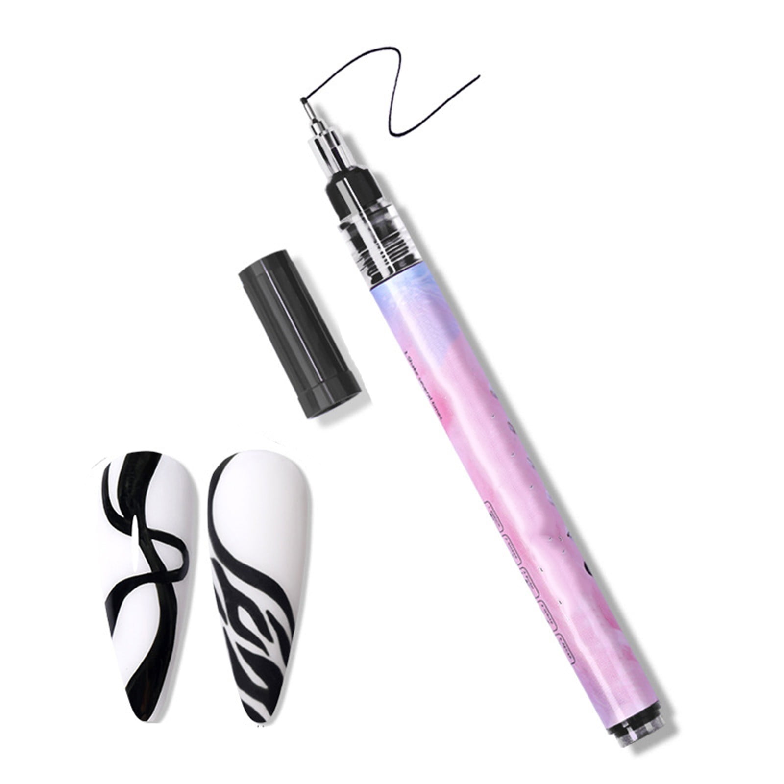 Hunyinhhh Nail Enhancement Tools 3D Paint Pen Nail Tracing Point Flower ...
