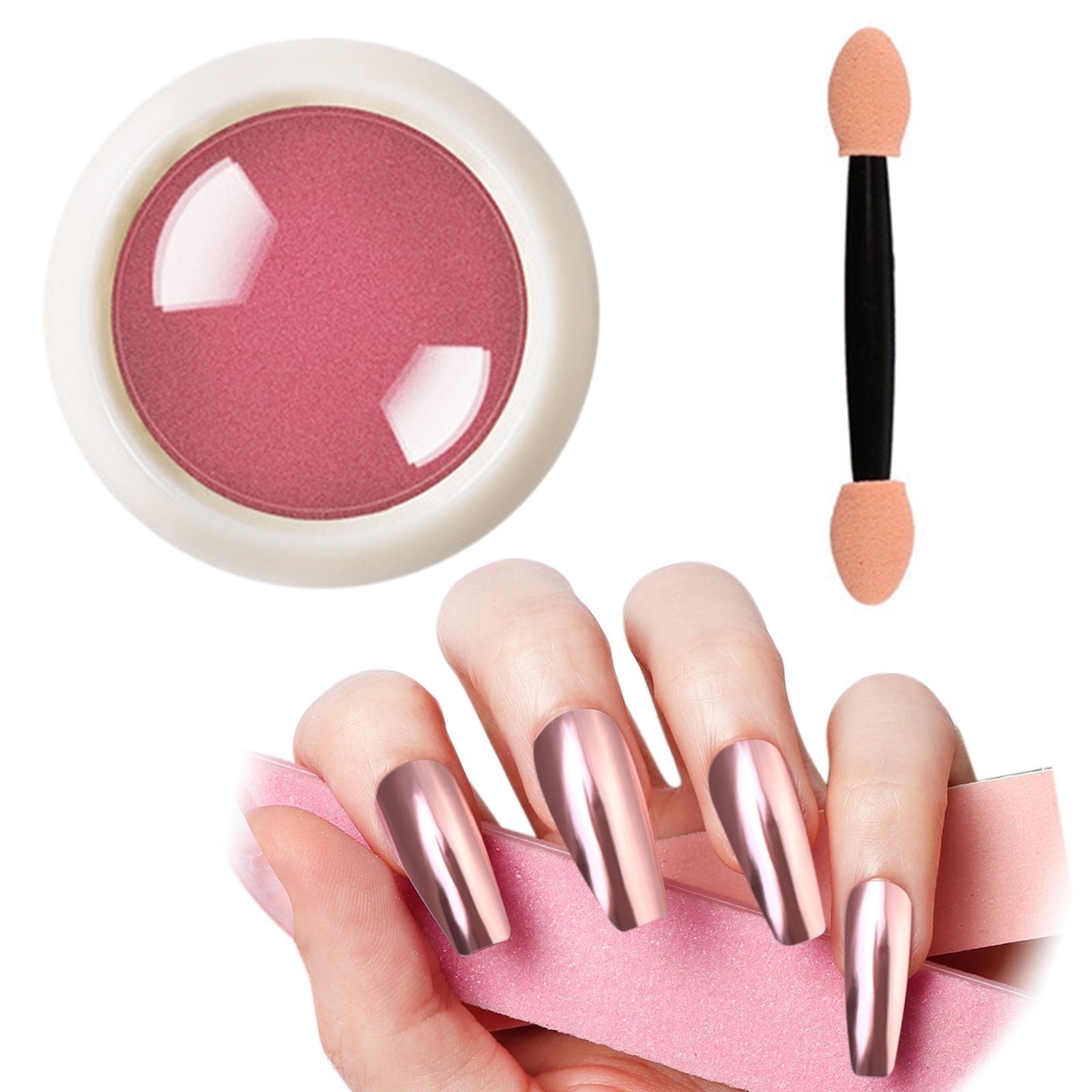 Hunyinhhh Nail Fairy Powder Super Bright Local Gold Powder Solid Color ...