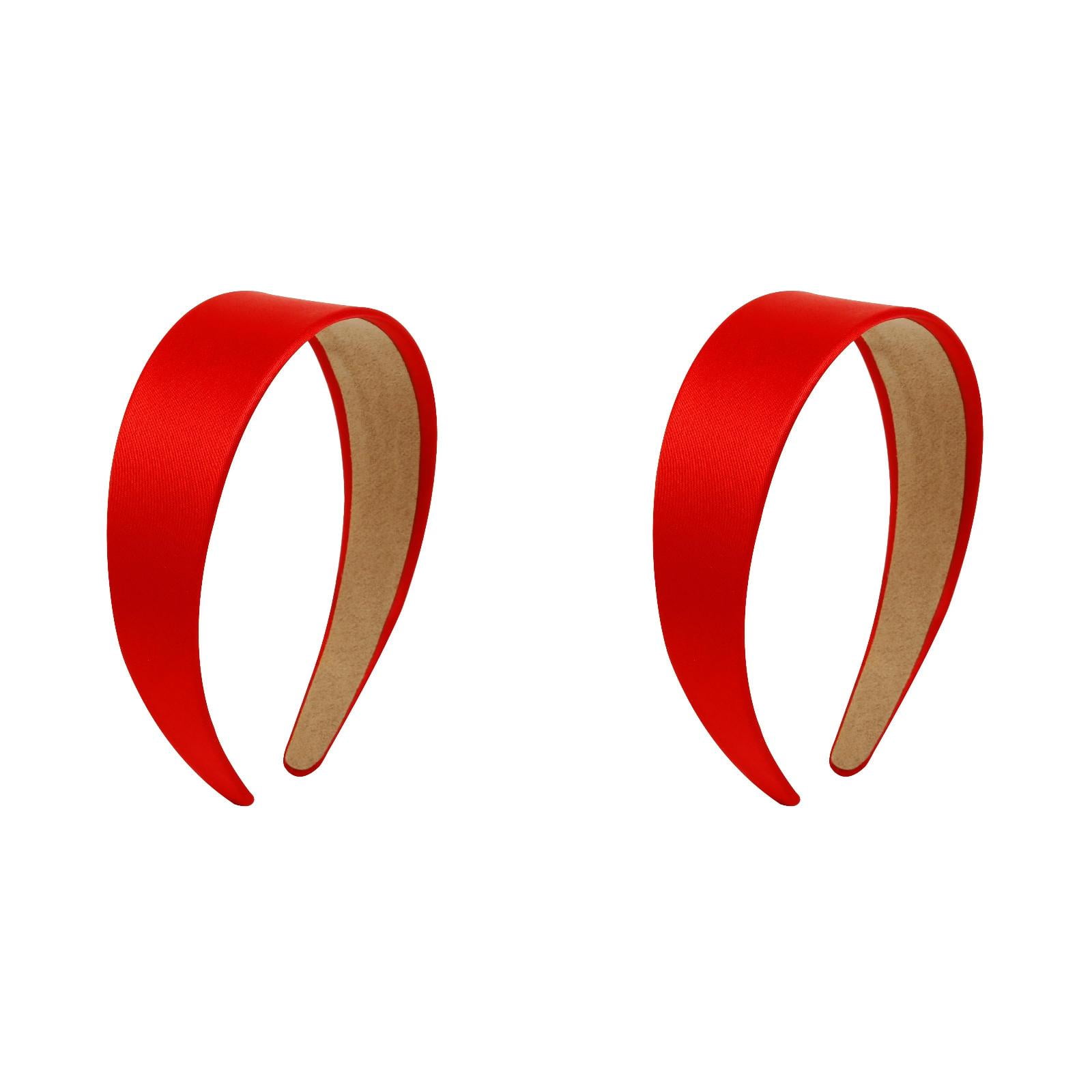 Hunyinhhh Red Headband For Women 1.1 Inch Wide Thick Bands For Women's ...