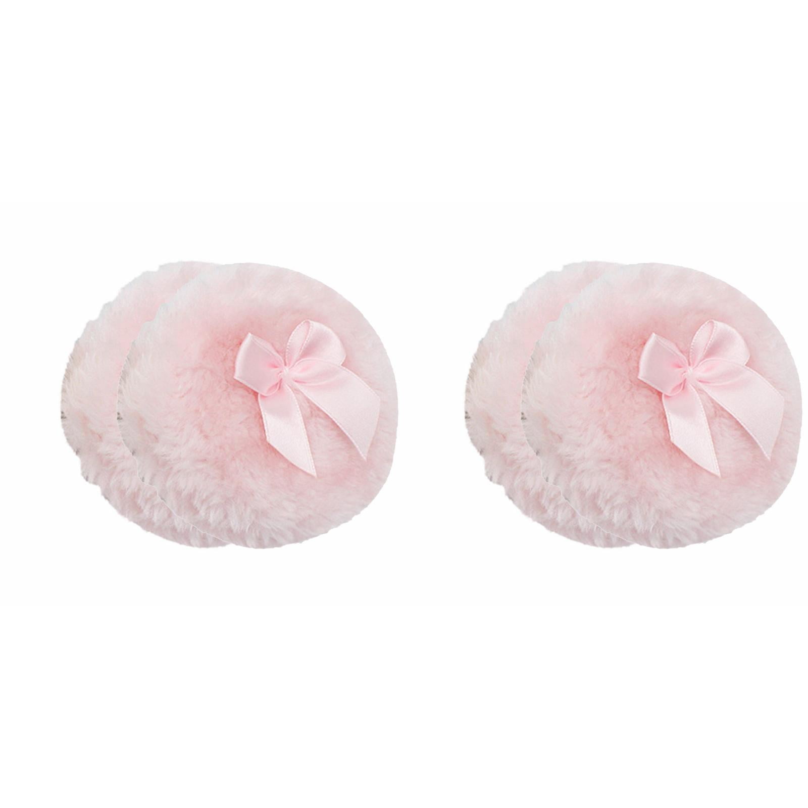 Hunyinhhh Talcum Powder Powder Puff Bow Powder Puff 2PCS Body Dusting ...
