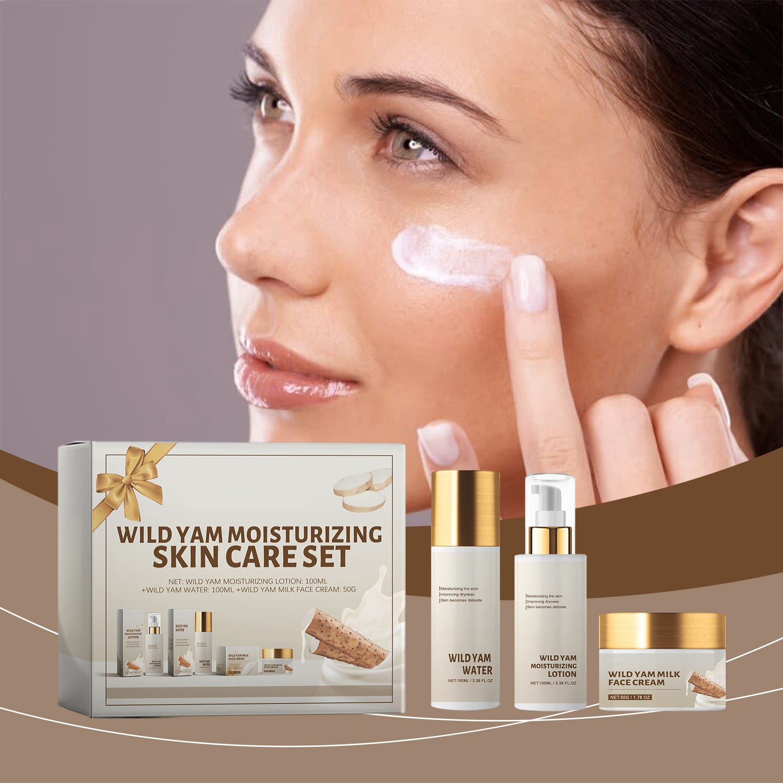 Hunyinhhh Wild Yam Moisturizing Skin Care Set Moisturizing And ...