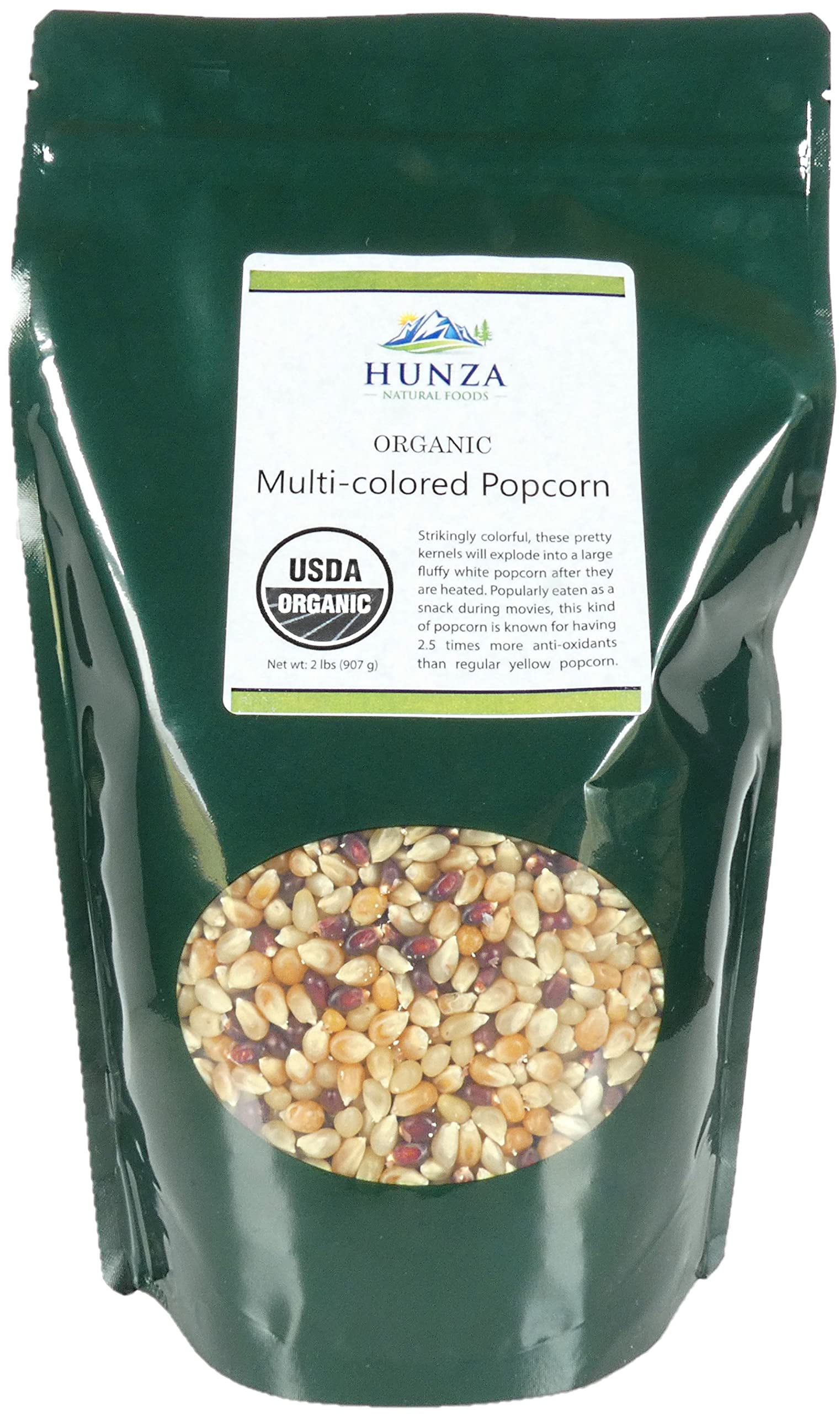 Hunza Organic Multi-colored Popcorn (2-lbs) - Walmart.com