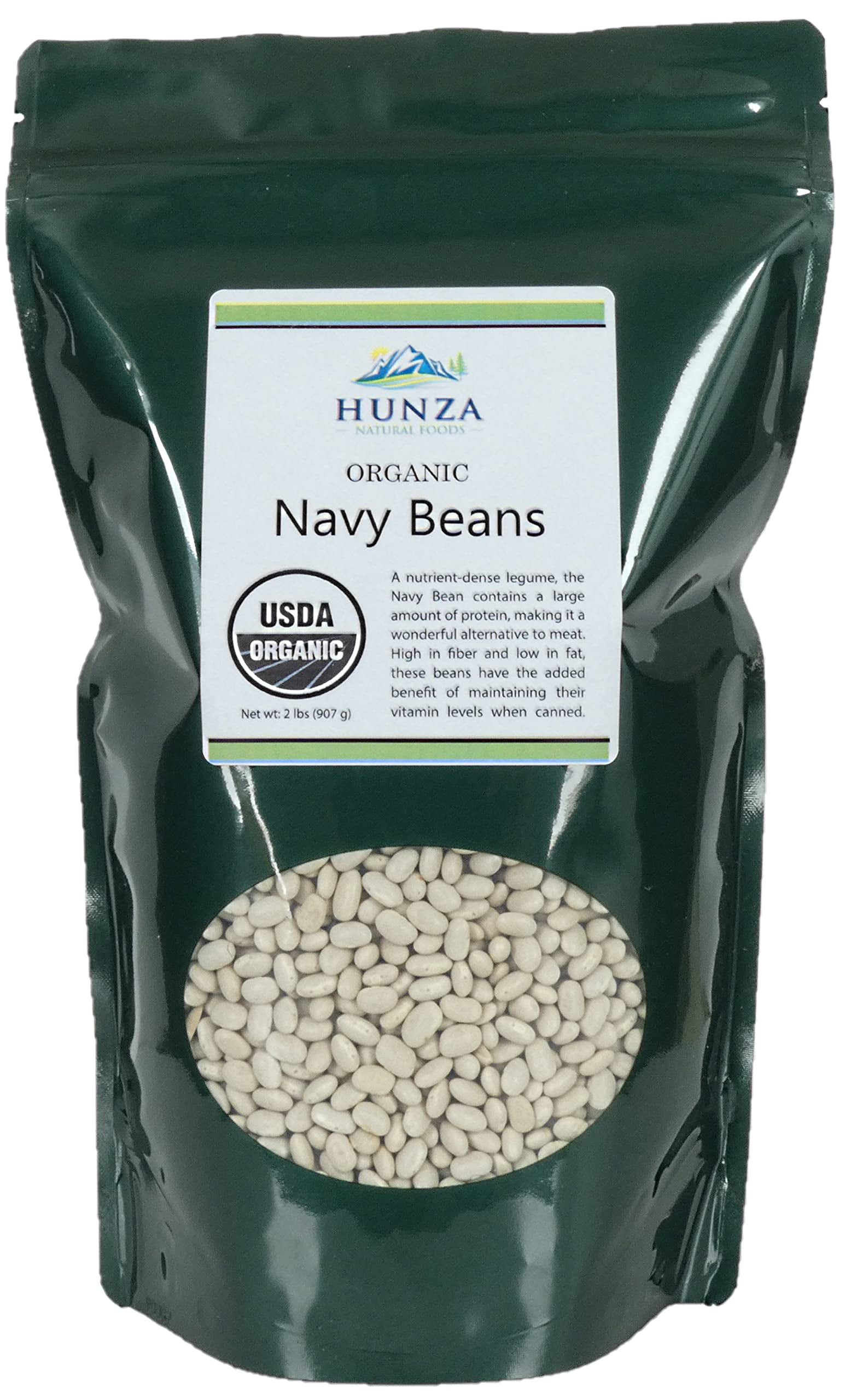 Hunza Organic Navy Beans (2 Lbs) - Walmart.com