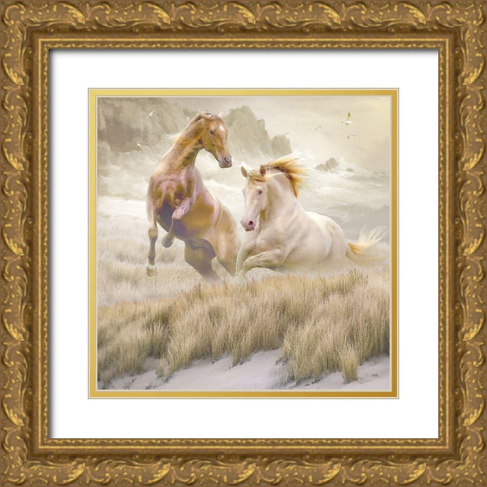 Hunziker, Steve 12x12 Gold Ornate Wood Framed with Double Matting Museum Art Print Titled ...