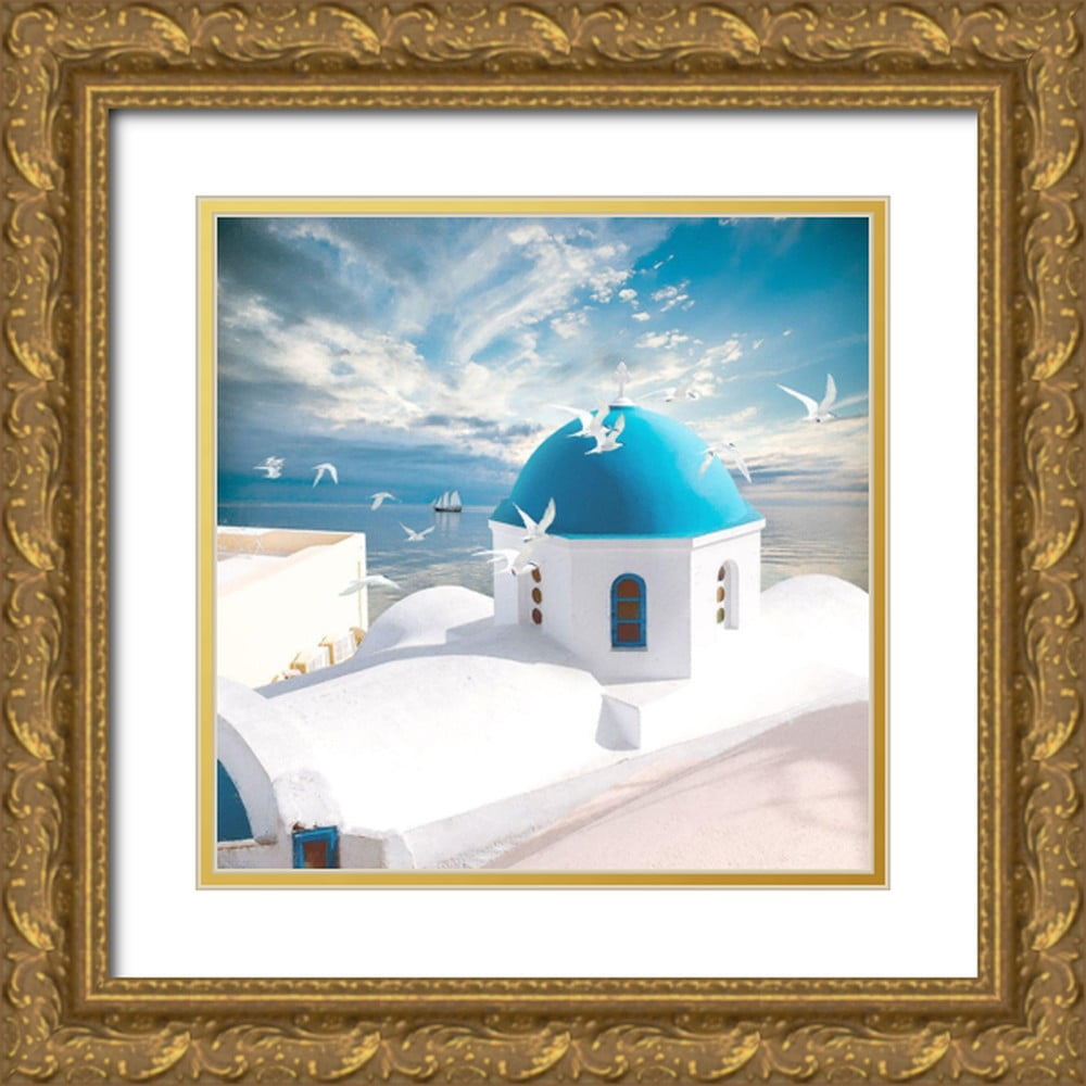 Hunziker, Steve 26x26 Gold Ornate Wood Framed with Double Matting ...