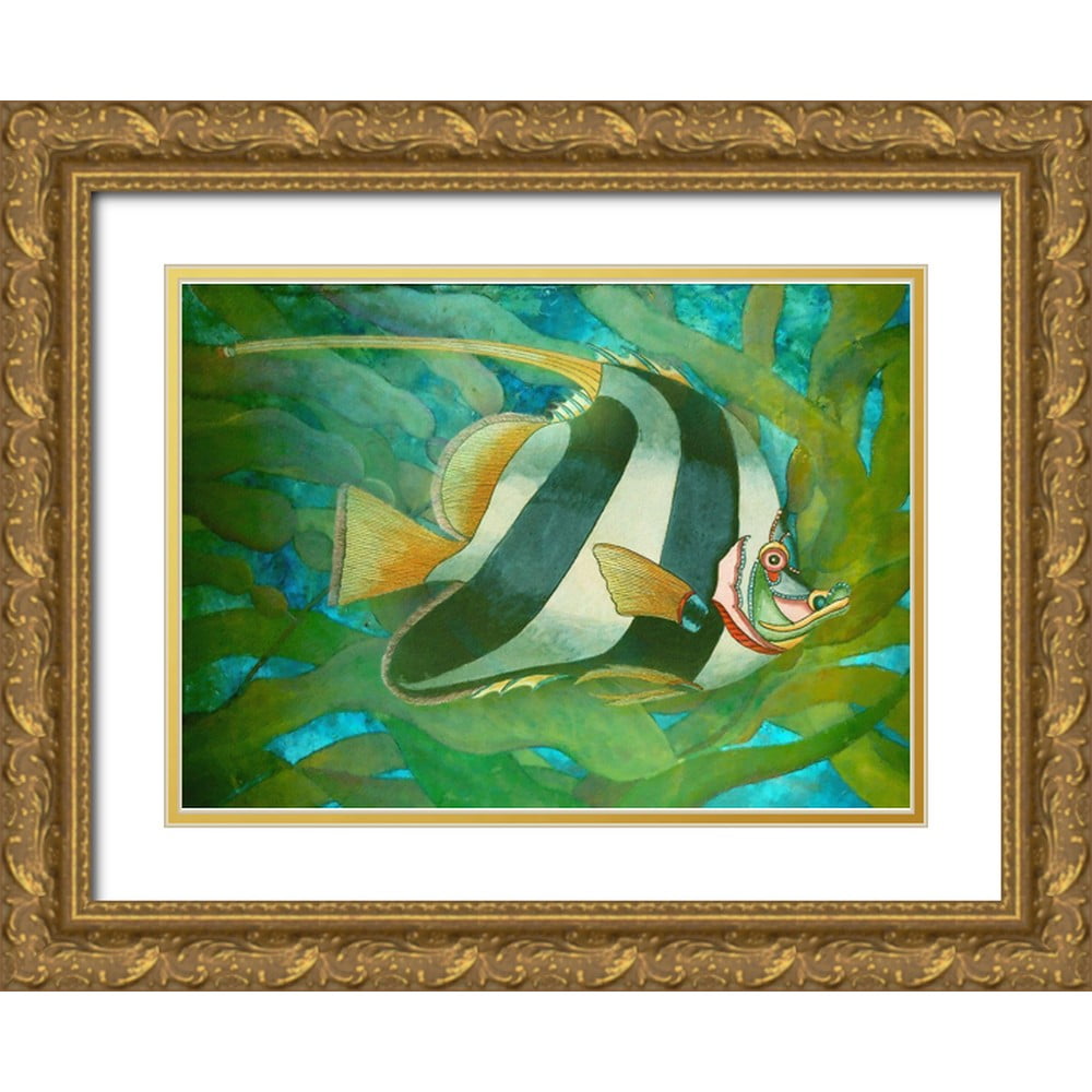 Hunziker, Steve 32x24 Gold Ornate Wood Framed with Double Matting ...