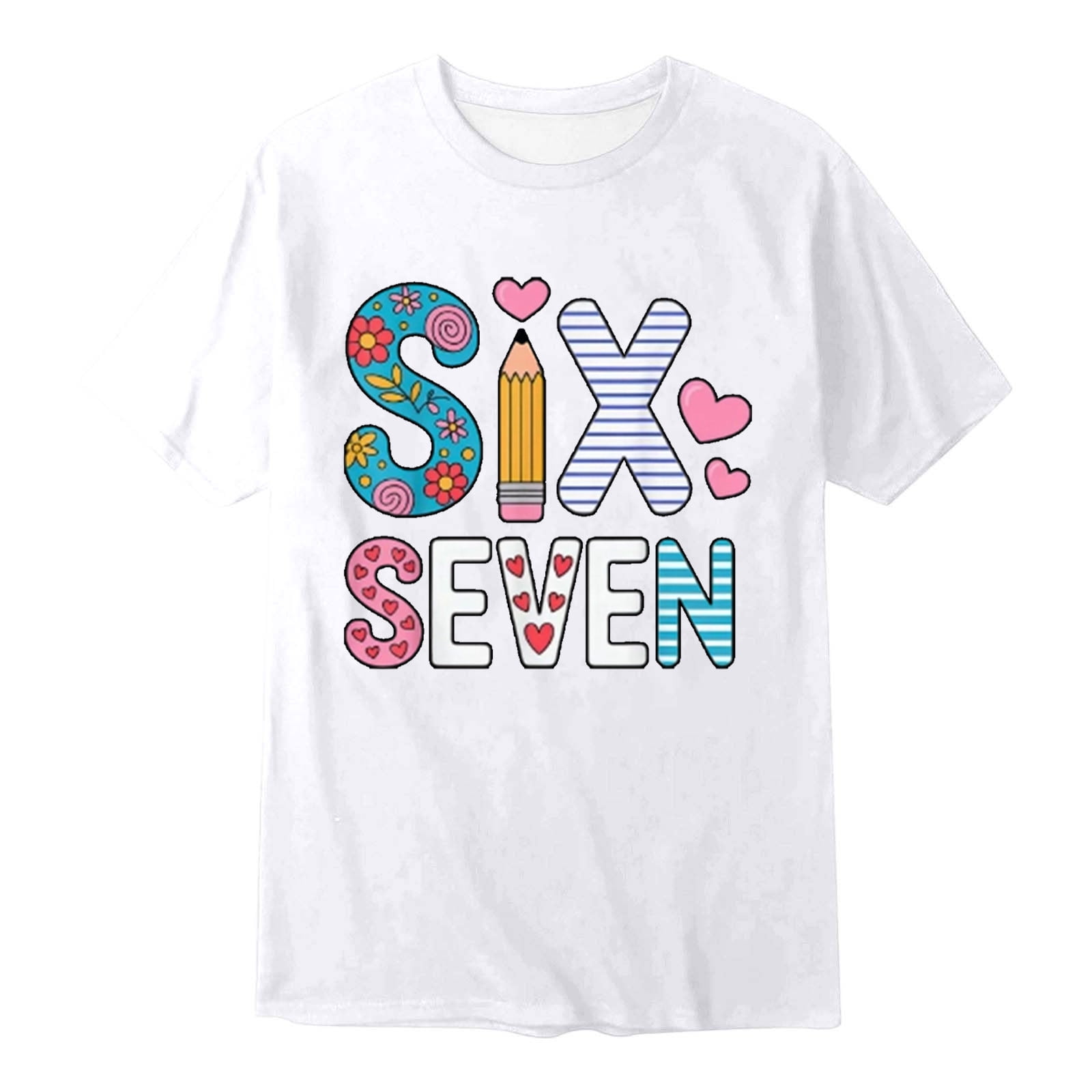 Huowey Boys Graphic 67 Shirt Short Sleeve Cute Ice Cream Print Round ...