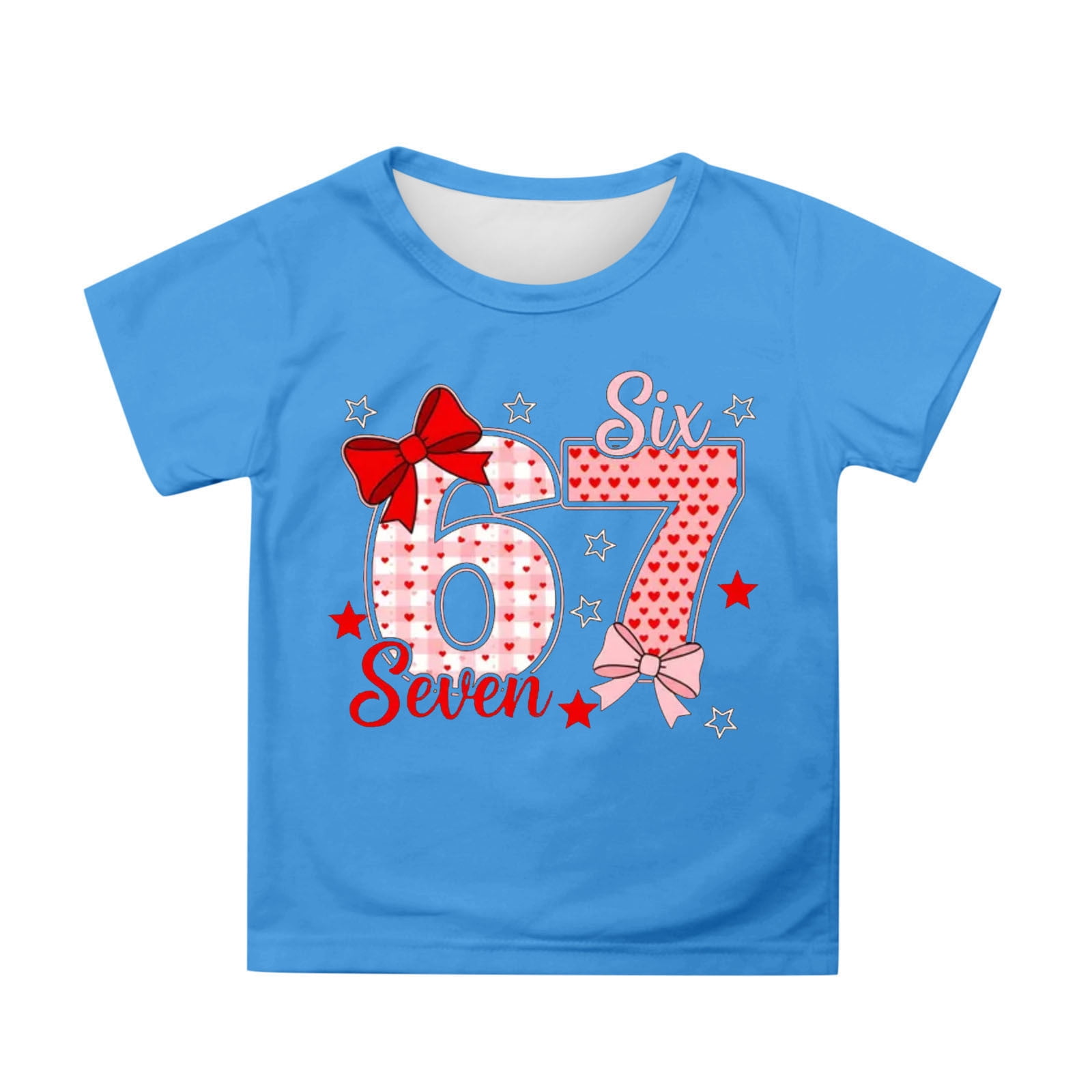 Huowey Boys Graphic 67 Shirt Short Sleeve Cute Ice Cream Print Round ...