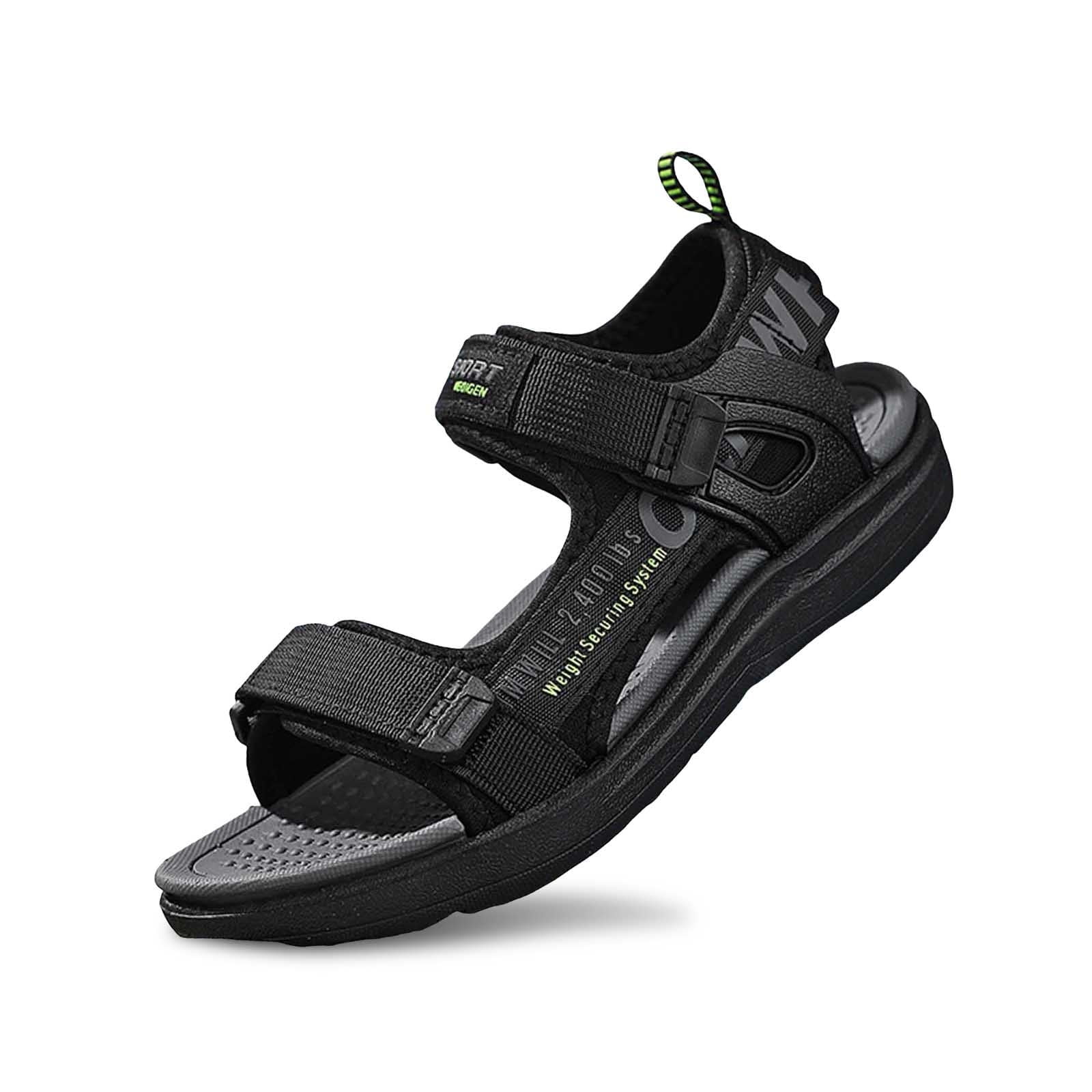 Huowey Boys Sandals Easy Snap Lock Water Sandals Adjustable Straps ...