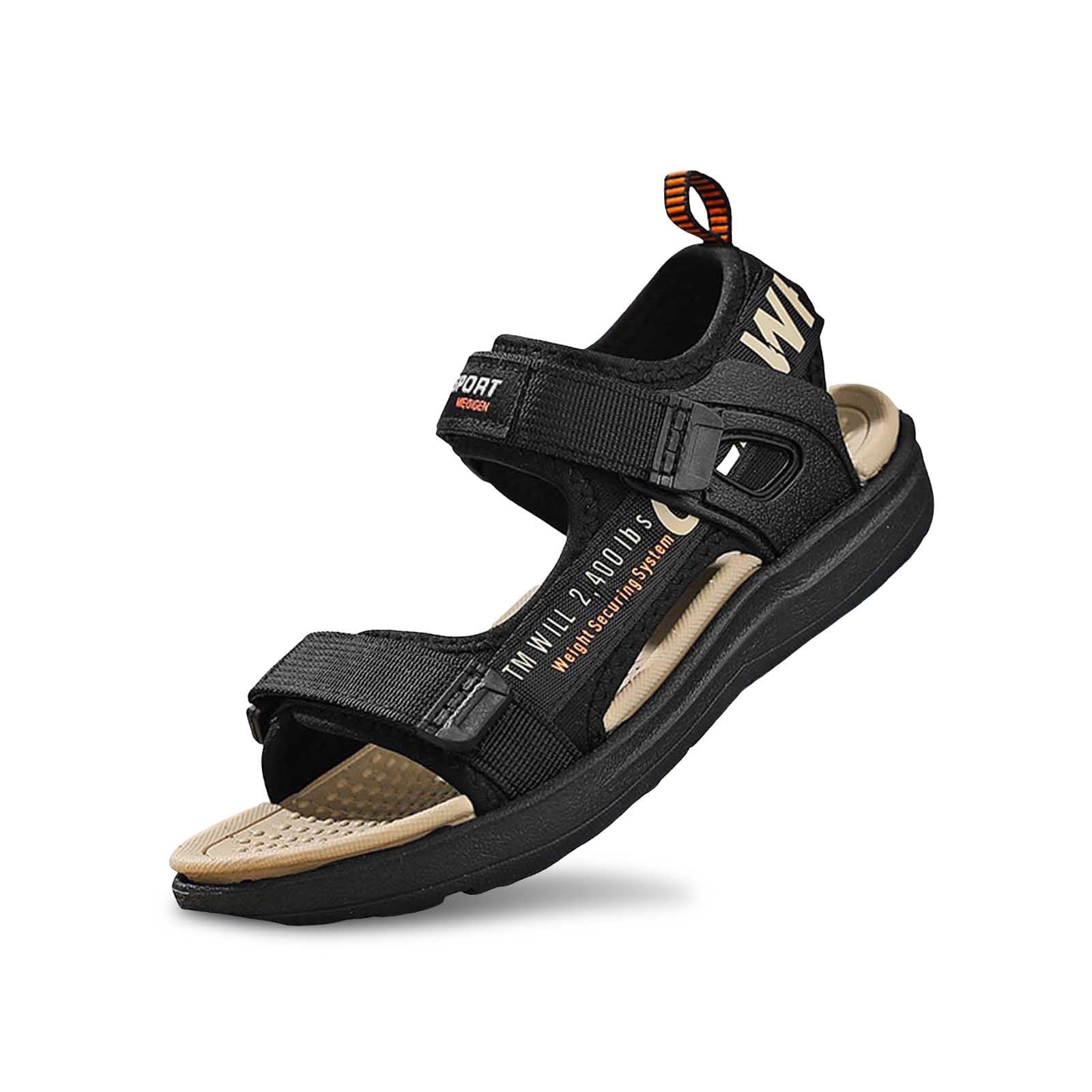 Huowey Boys Sandals Easy Snap Lock Water Sandals Adjustable Straps ...