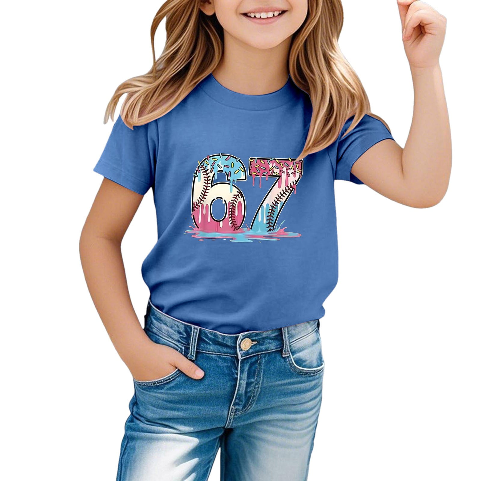 Huowey Boys Trendy T Shirt Casual Short Sleeve Ice Cream Pattern Shirts ...