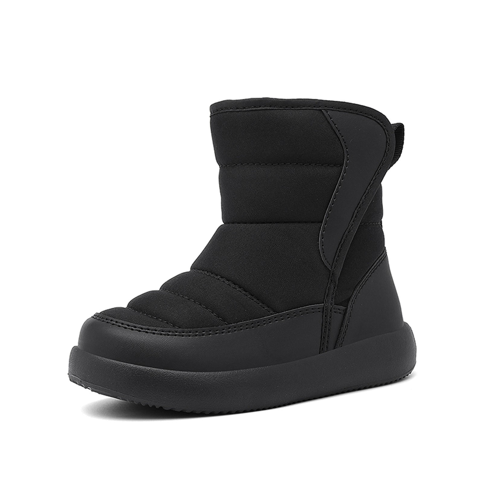 WAYUTE Children's Winter Solid Color Snow Boots for Boys and Girls Non ...