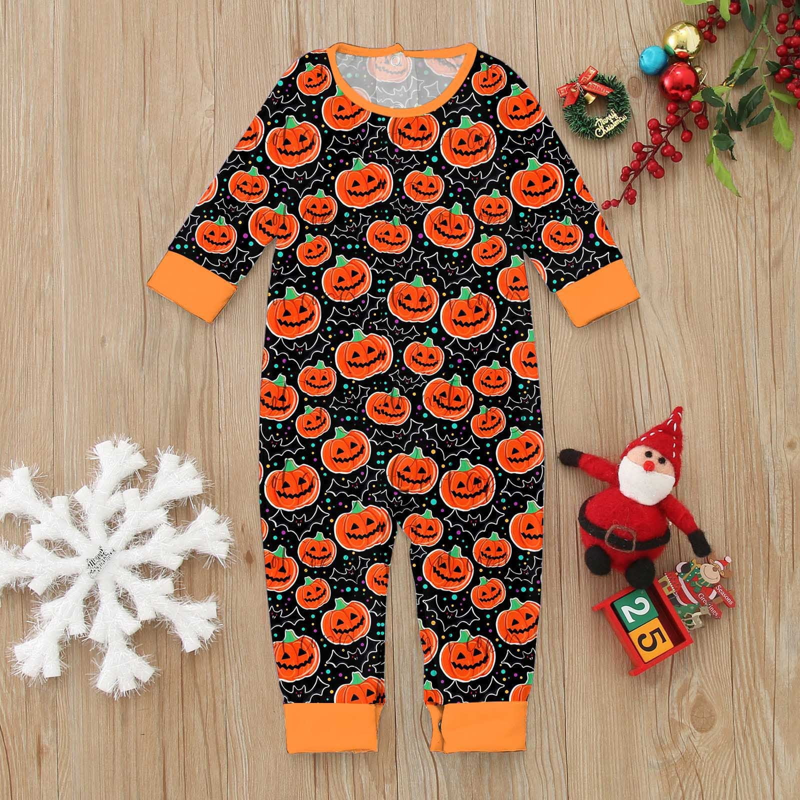 Huowey Family Matching Set Halloween Pajamas Outfits One Piece Overall ...