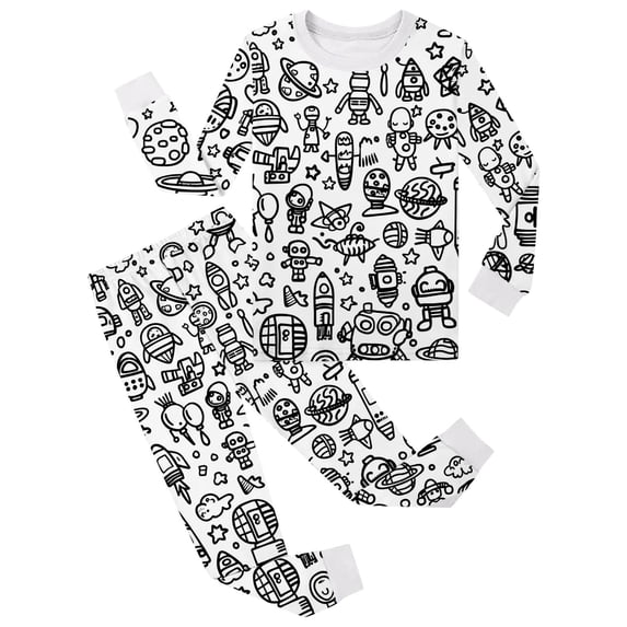 Huowey Kids Handmade Doodle Sketch Coloring FunDIY Hand Painted Round ...