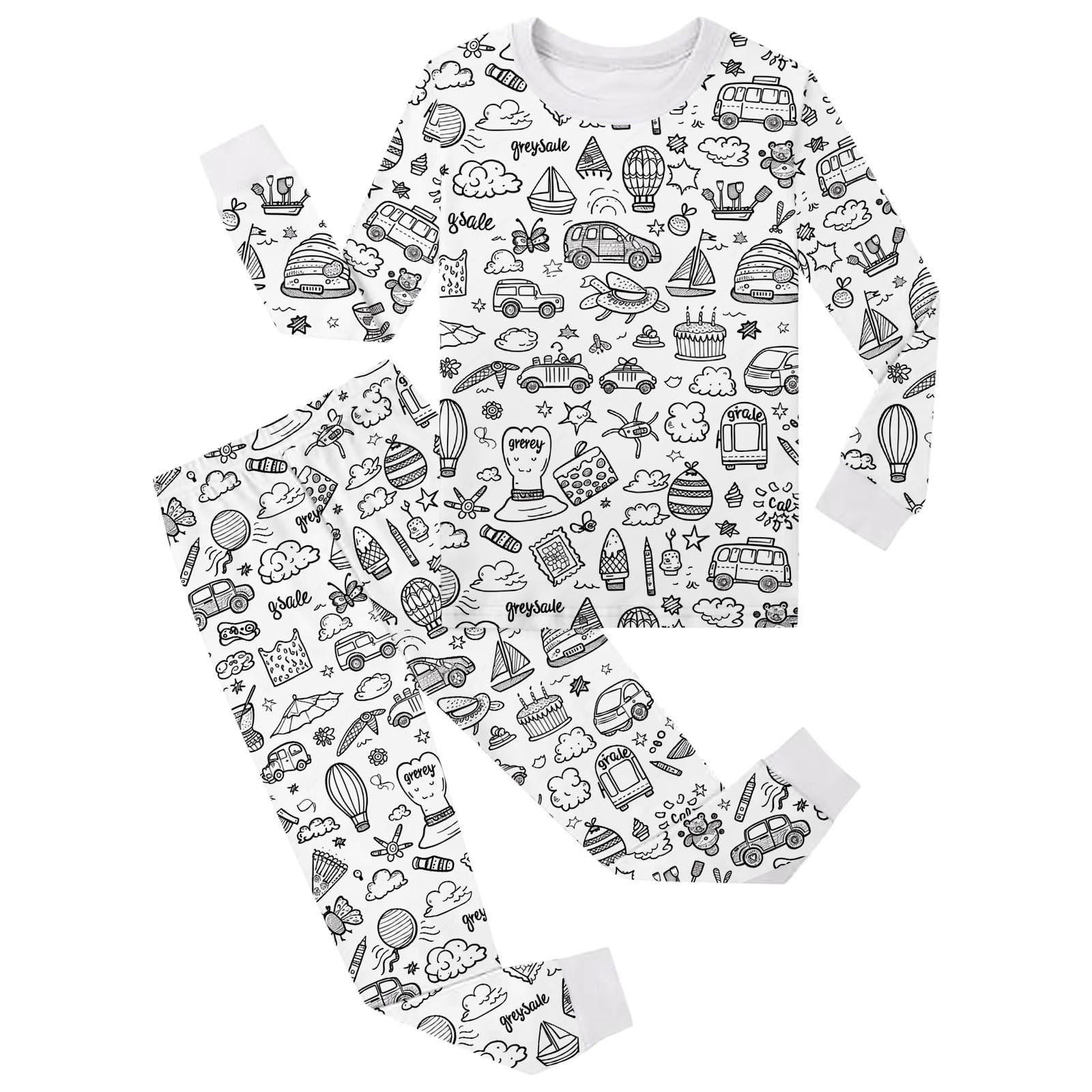 Huowey Kids Handmade Doodle Sketch Colouring Cute Cartoon Hand Painted ...