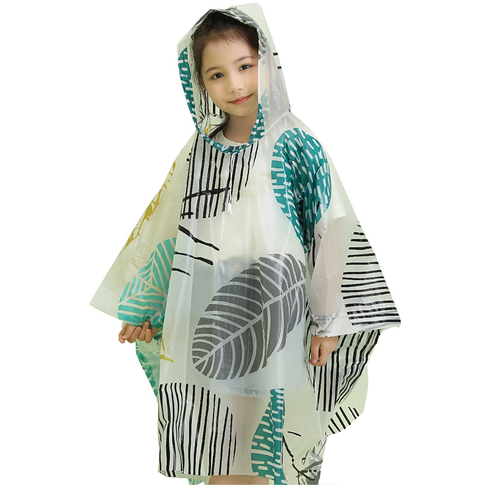 Huowey Kids Rain Suit Raincoats Waterproof Rain Jacket Hooded Rain Poncho Toddler Boys Girls ...