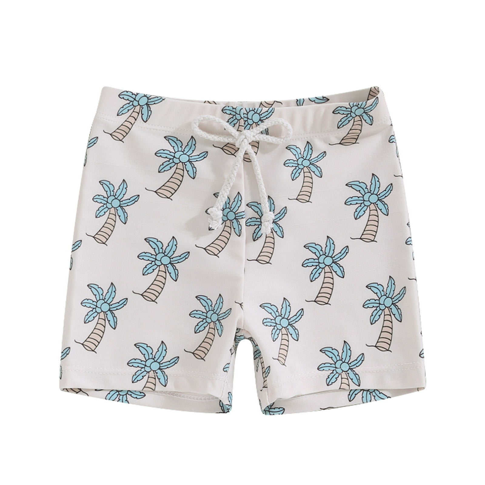 Huowey Kids Spring Summer Swim Trunks High Waist Drawstring Floral ...