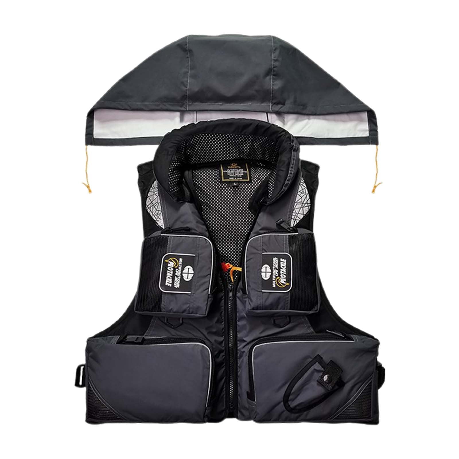 Huowey Men's And Women Sea Fishing Life Jacket Pocket Function ...