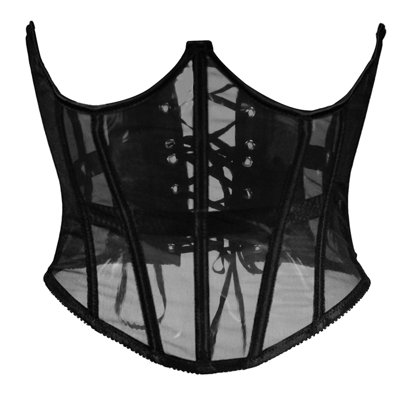Huowey Women Sports Bra Tummy Control Shaper Waist Shapewear Mesh Modal ...