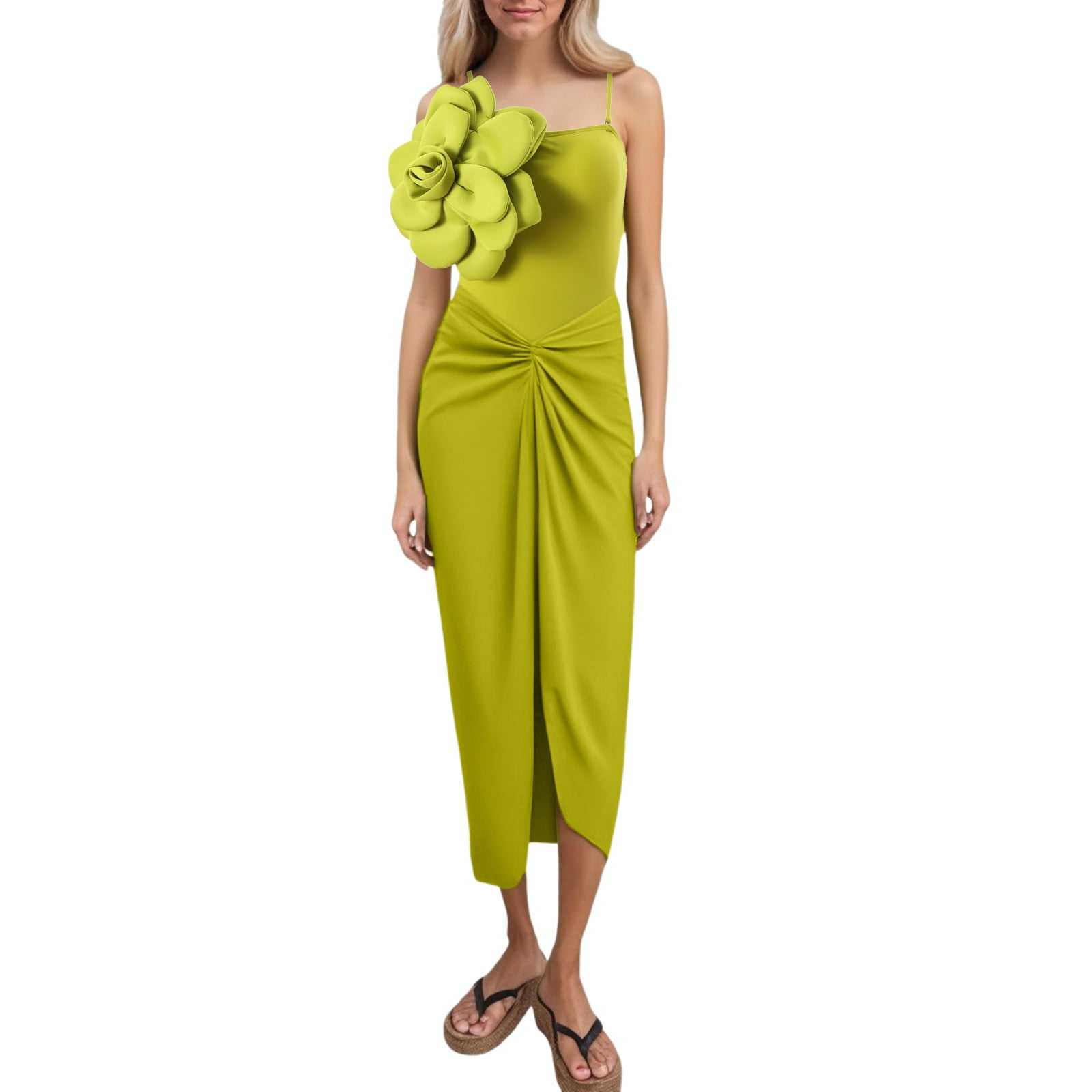 Huowey Women Swimwear Flower Detachable Shoulder Strap Swimsuit And ...