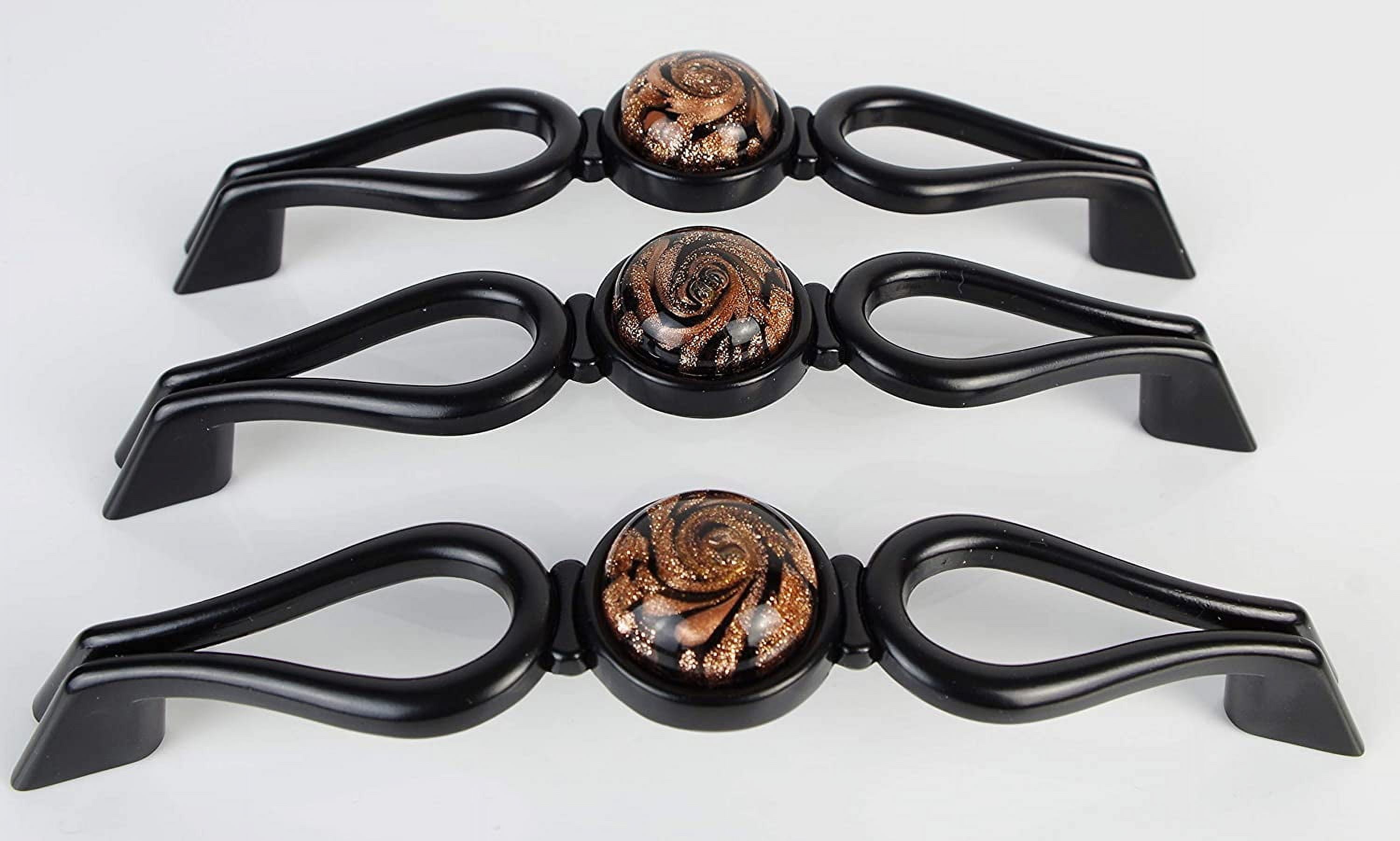 Huoxiuart 13-5P37-6 Art Glass Furniture Handle Handwork Craft Cabinet ...