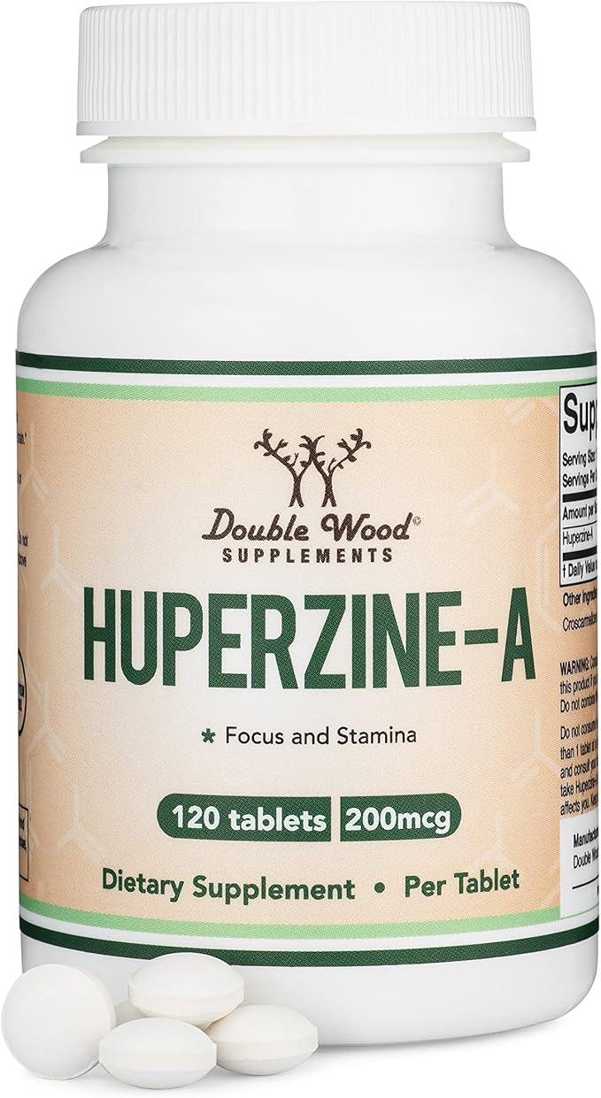 Huperzine A 200mcg (Third Party Tested) Non-GMO, Gluten Free, 120 ...