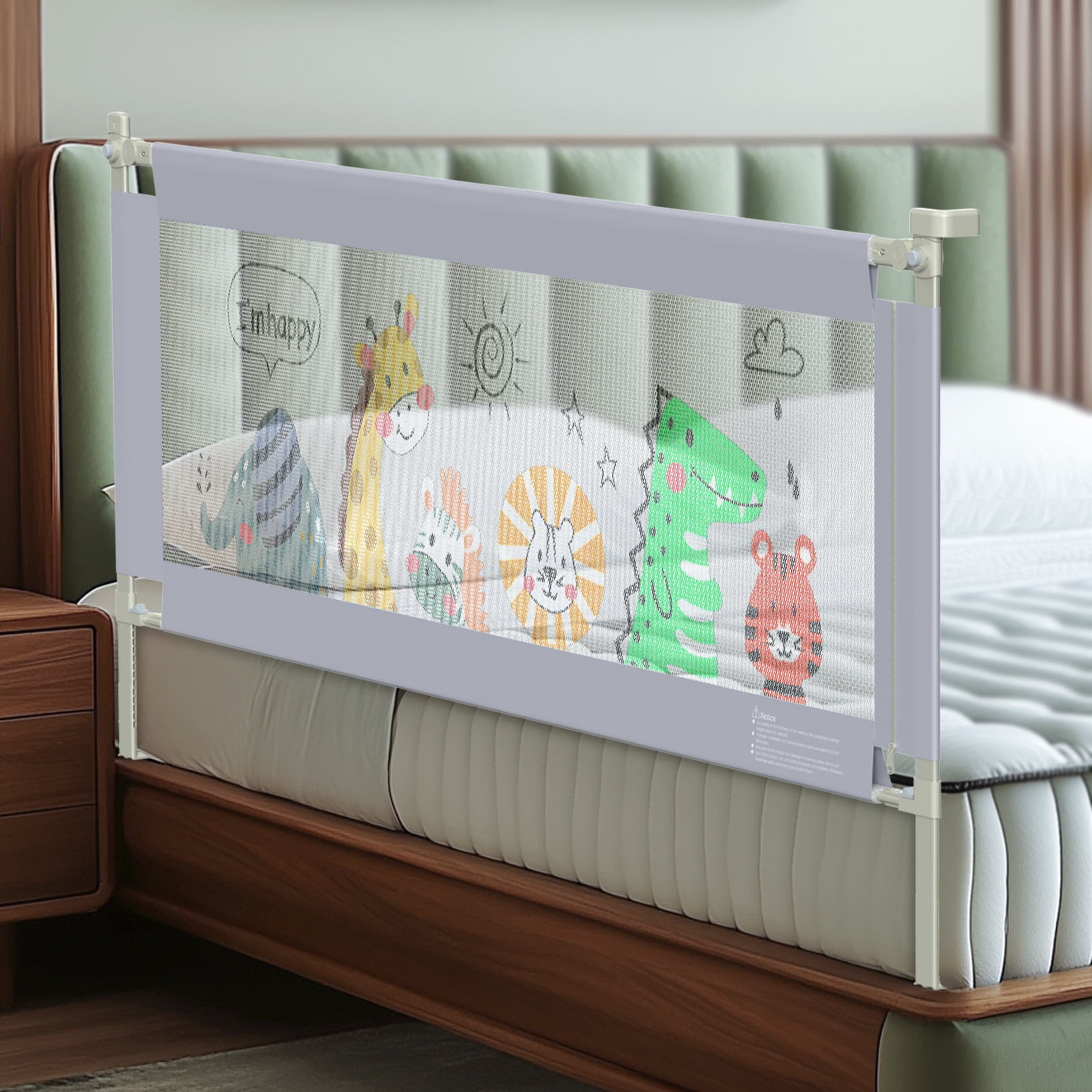 Huracan Bed Rails for Toddlers, 59" Baby Bed Rail Guard for Kids, Bed ...