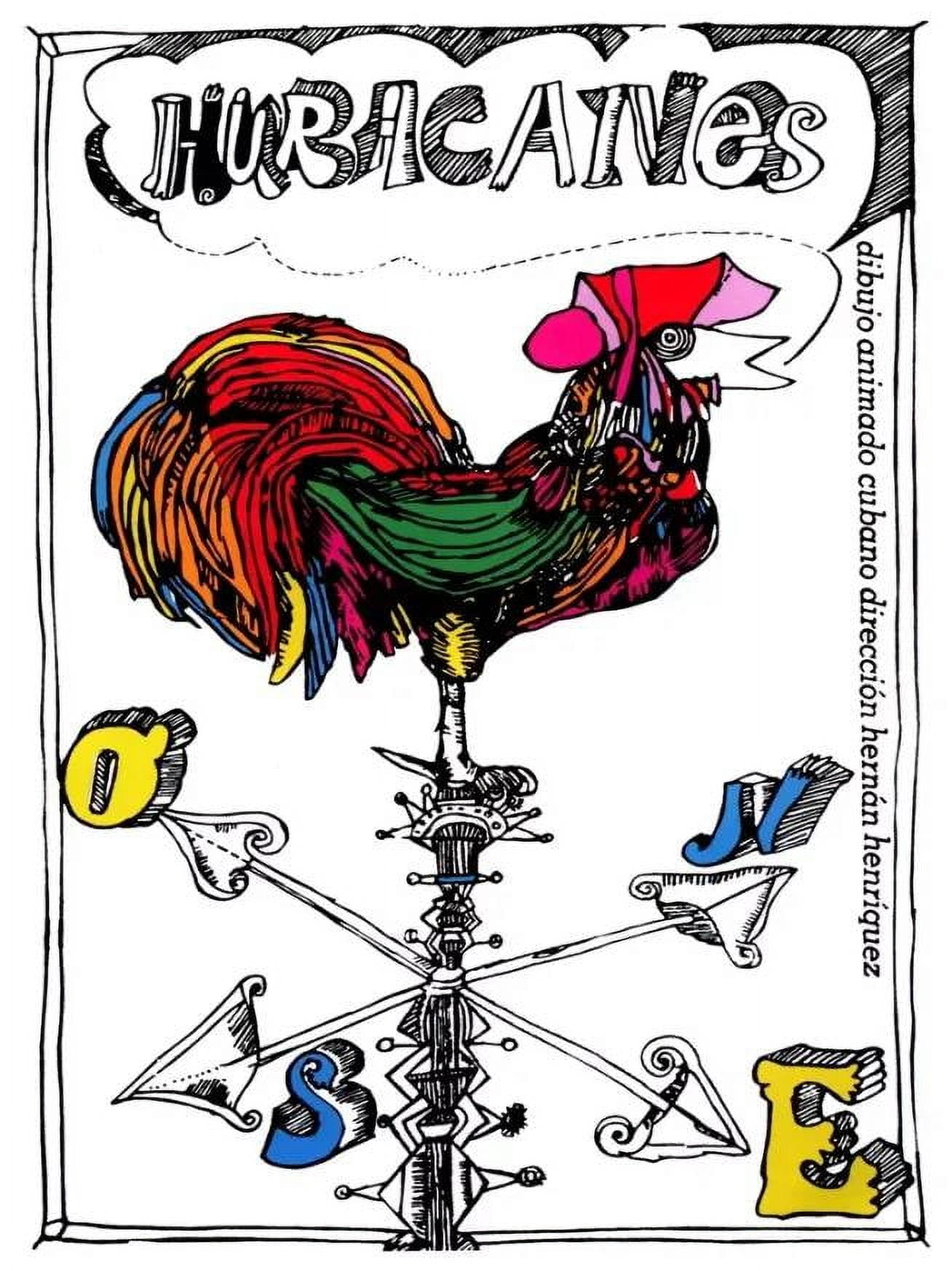 Huracan Cuban cartoon animation Decor Poster.Graphic Art Interior ...