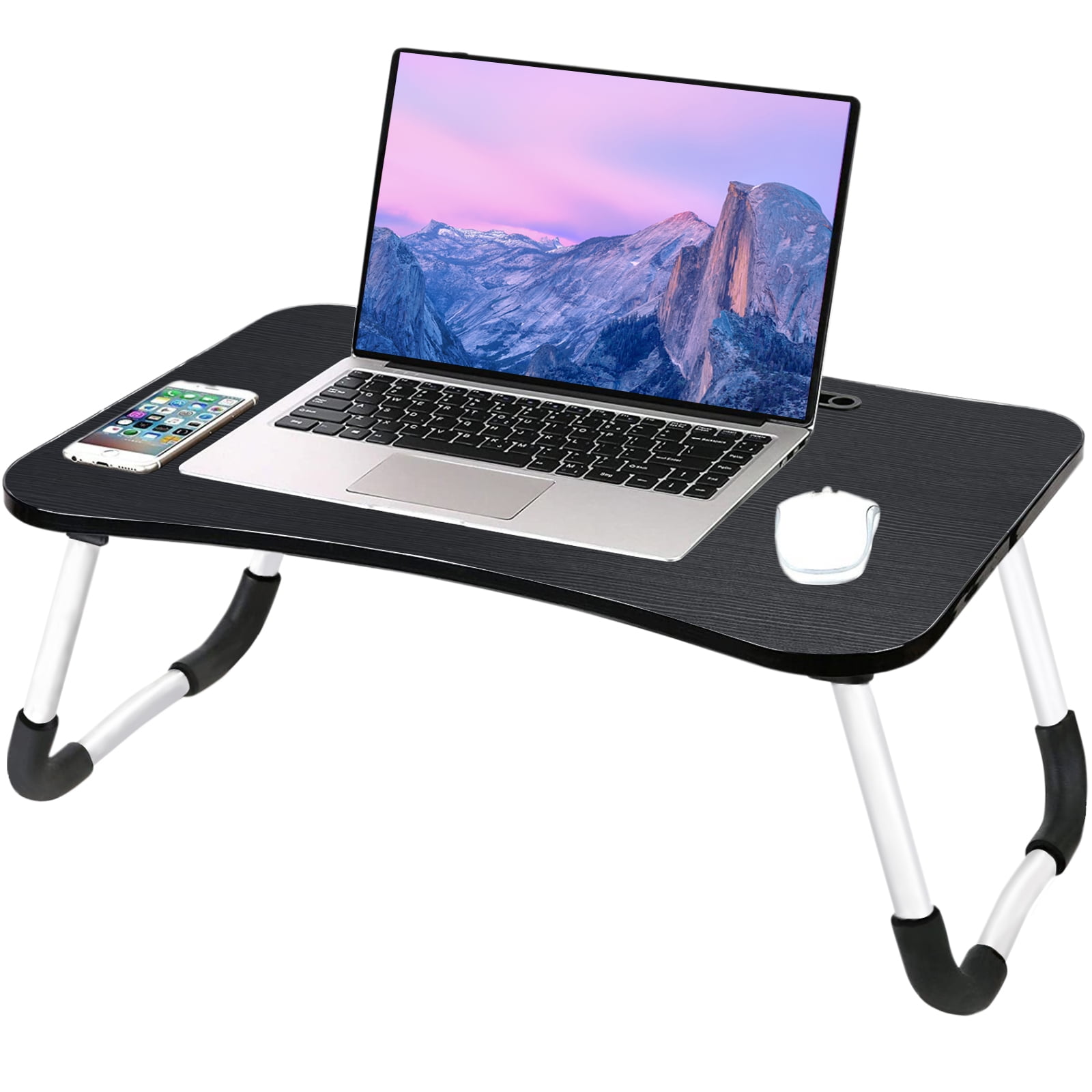 Huracan Foldable Lap Desk for Bed Portable Laptop Desk with Holder ...