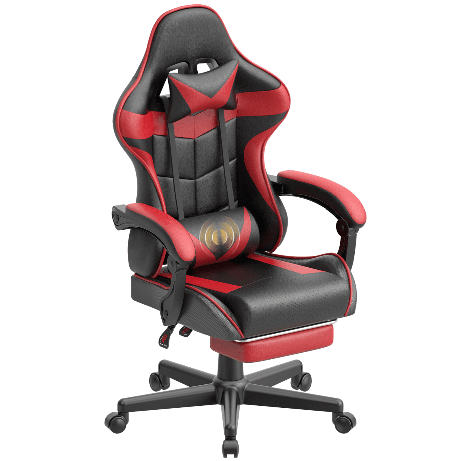 Huracan Gaming Chair with Footrest, Adjustable Height Computer Office ...