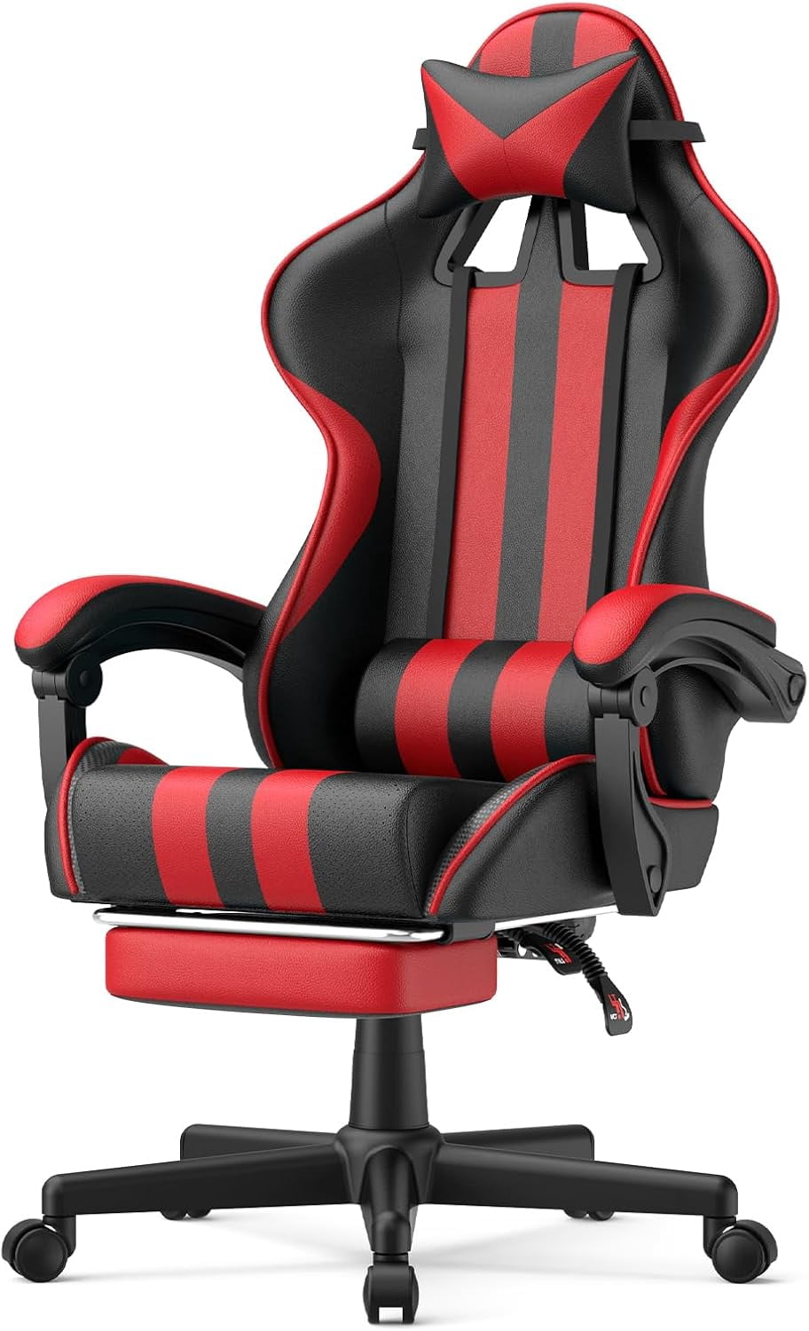Huracan Gaming Chair with Footrest, Adjustable Video Game Computer ...
