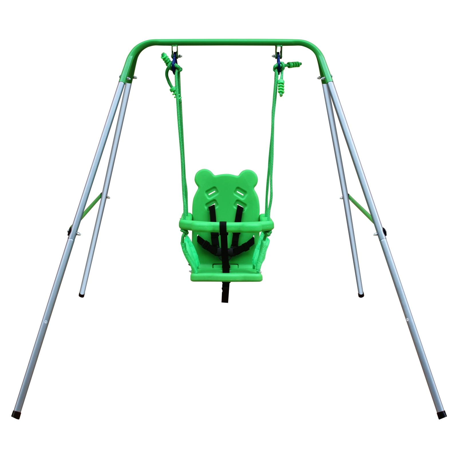 Huracan Toddler Baby Swing Set Indoor Outdoor Folding Metal Swing Frame ...