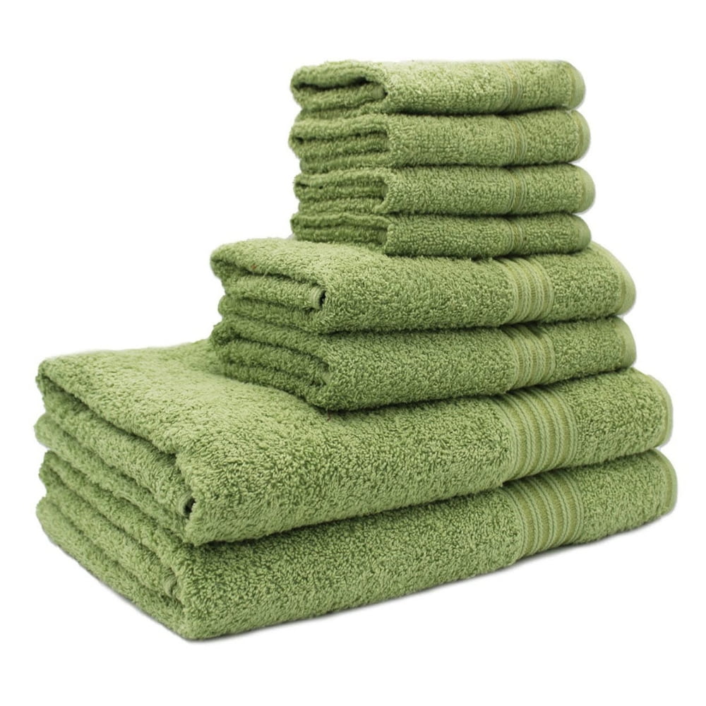 Hurbane Home Highly Absorbent 8 Pieces Bathroom Soft Towel Set 100