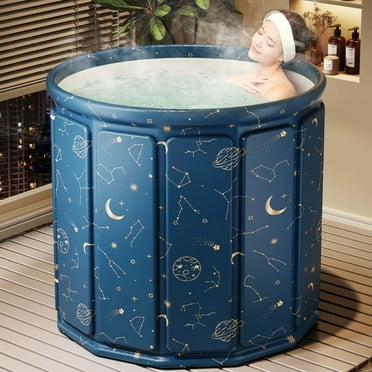 Hurber Collapsible Foldable Plastic Portable Shower Bath Tub for Adults ...