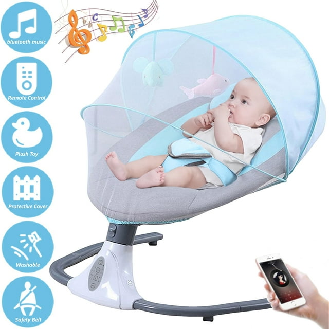 Free Shipping! Hurber Electric Baby Swing, Infant Bouncer Chair with ...